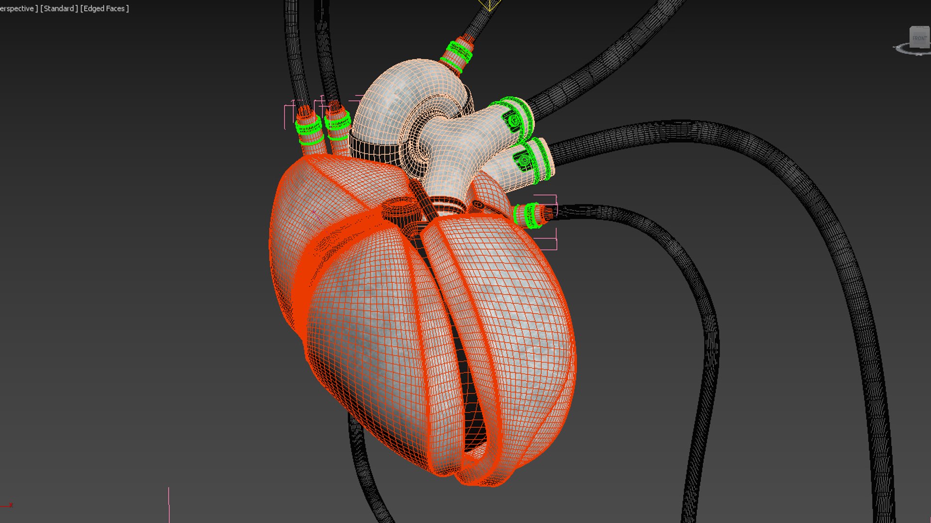 3D Cyber Heart Mechanical Electronic - TurboSquid 1539565