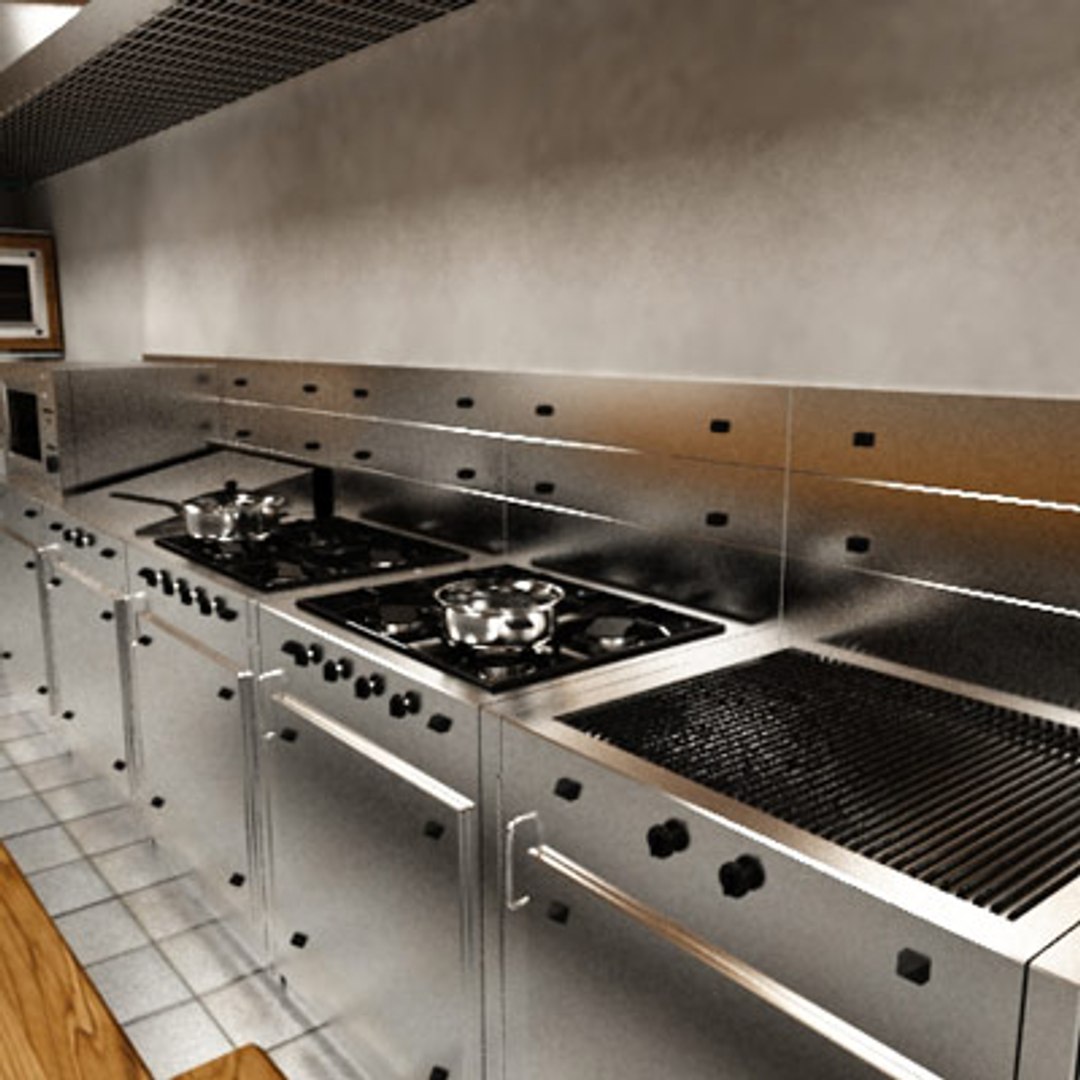 Restaurant Kitchen 3d Max