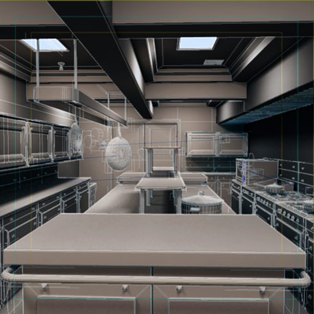 Restaurant Kitchen 3d Max