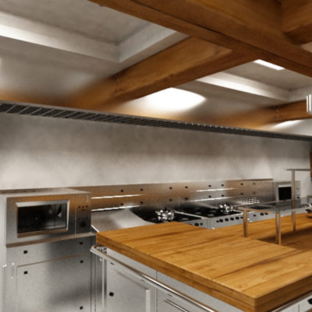 Restaurant Kitchen 3d Max