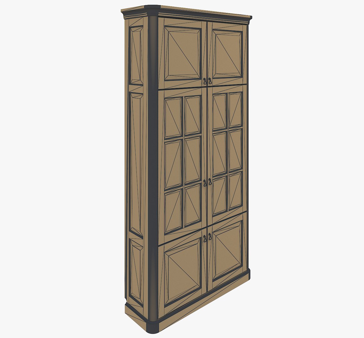3D bookcase modeled model - TurboSquid 1308082