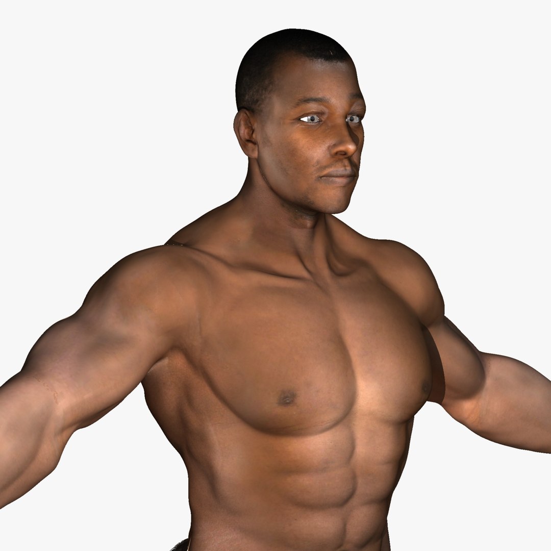 3d African American Skeleton Body Model