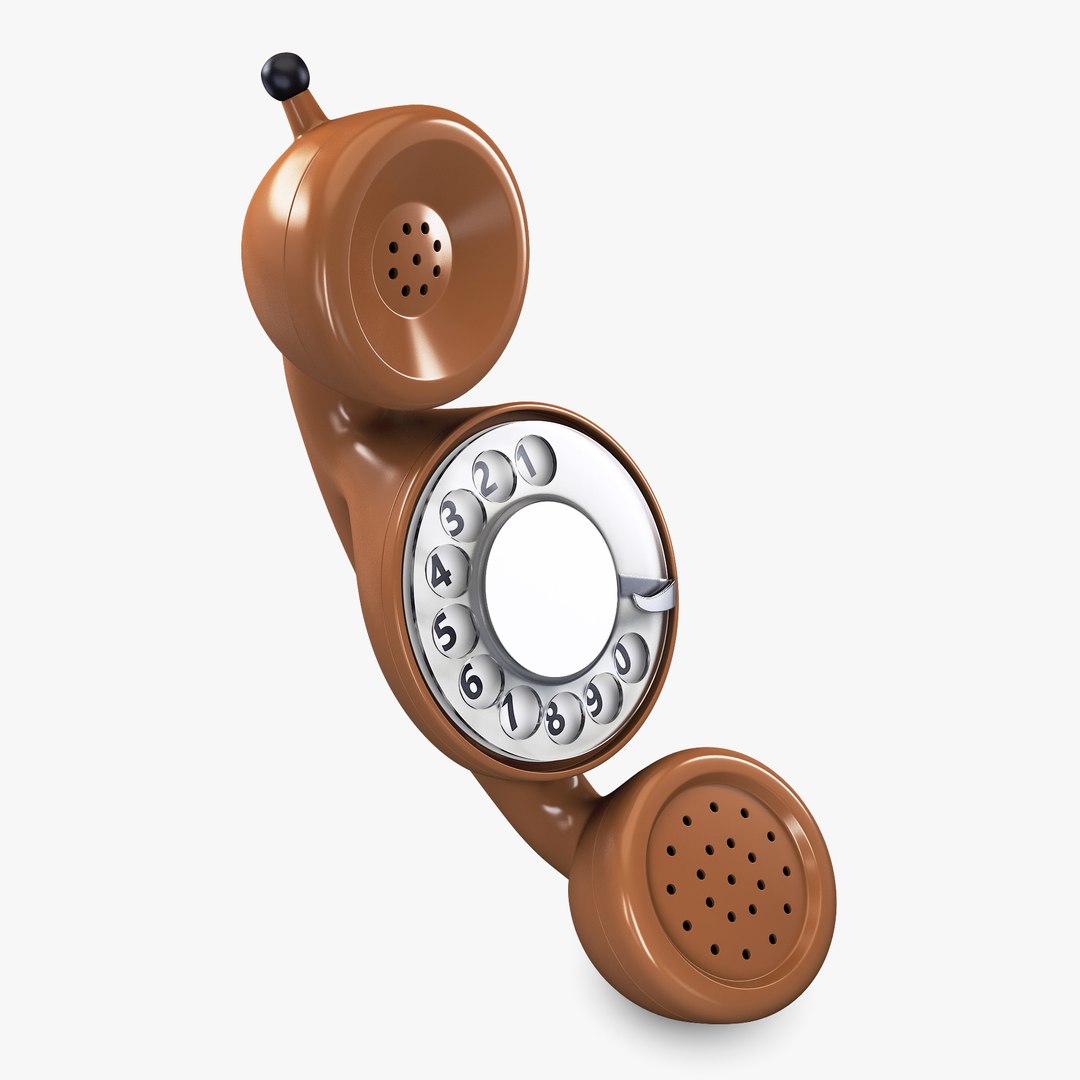 3D Funny Rotary Mobile Phone v 1 - TurboSquid 1786093