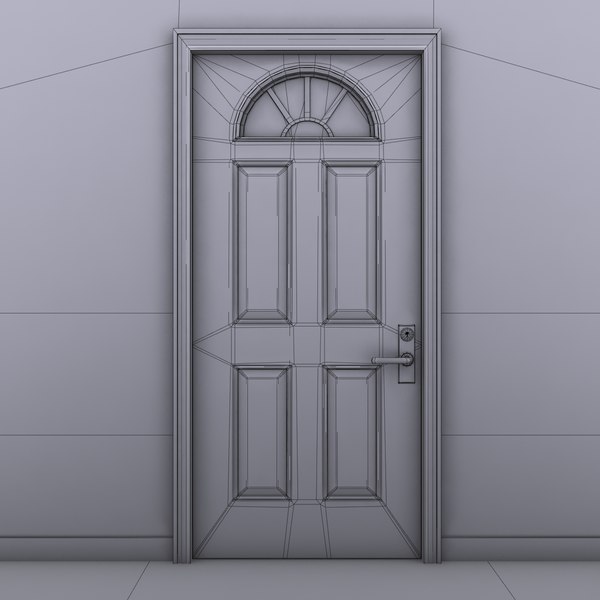 3d model door scene