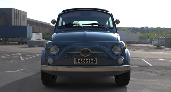 3d model fiat 500 f berlina