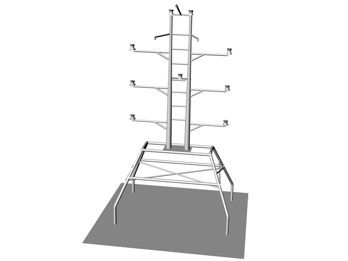 ship aft mast 3d model