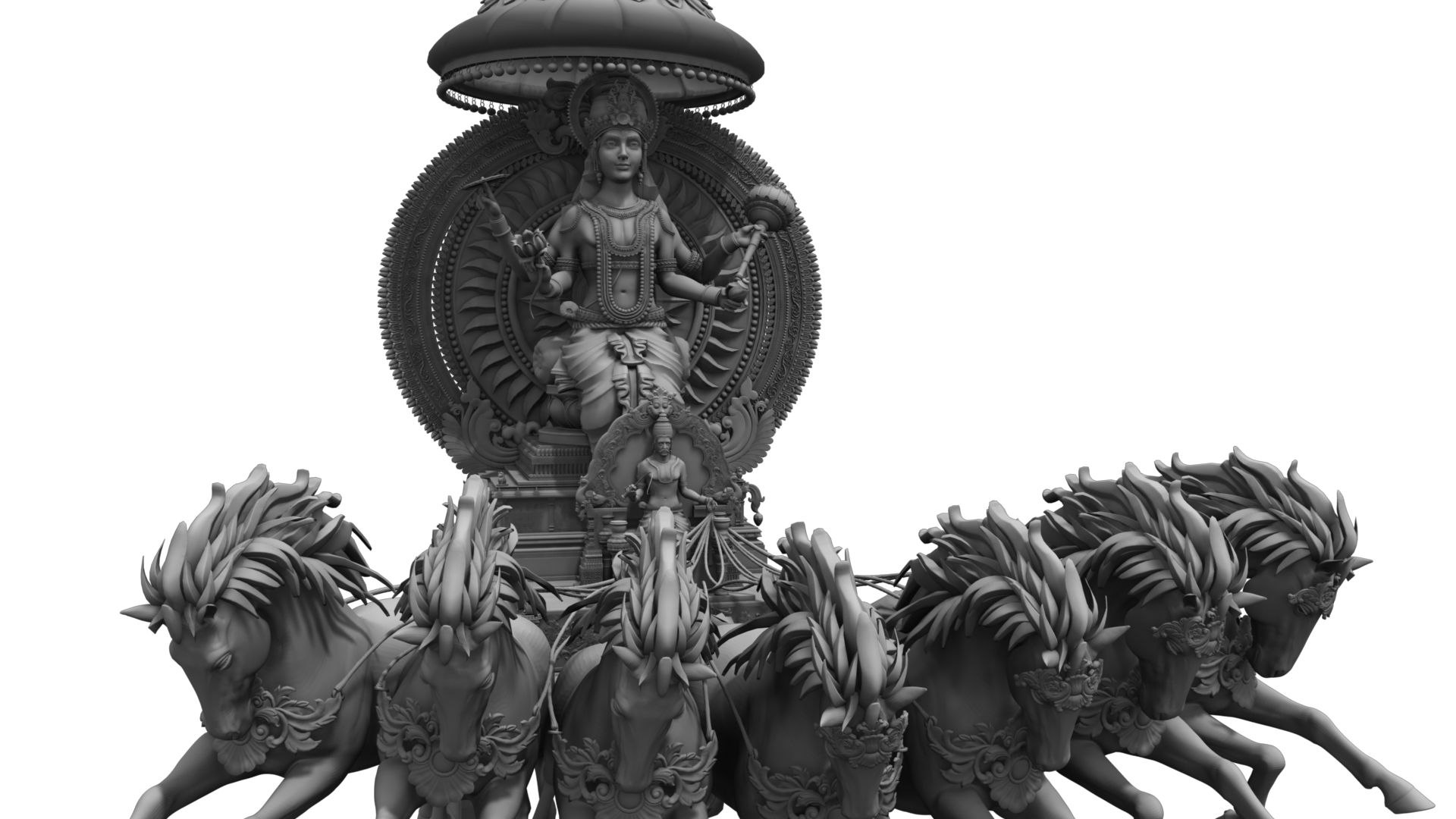 3D God Surya Bhagavan - TurboSquid 1762490