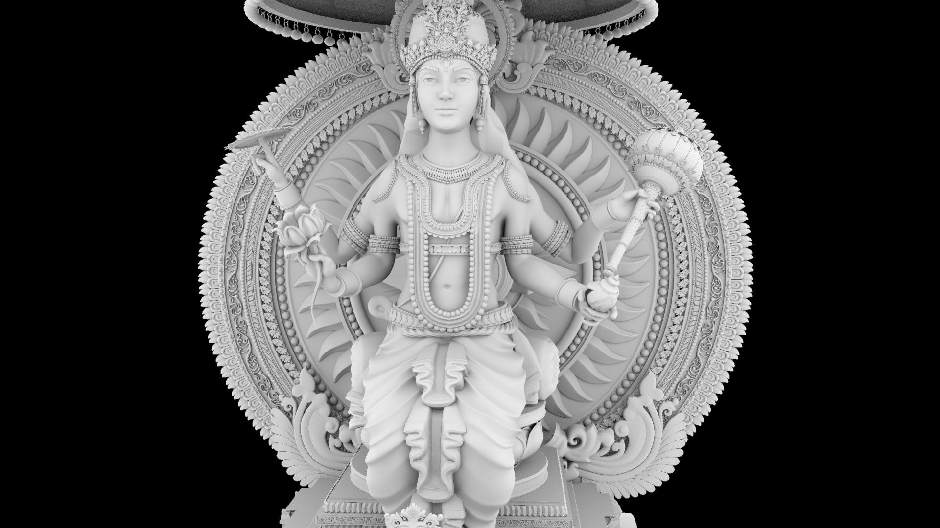 3D God Surya Bhagavan - TurboSquid 1762490