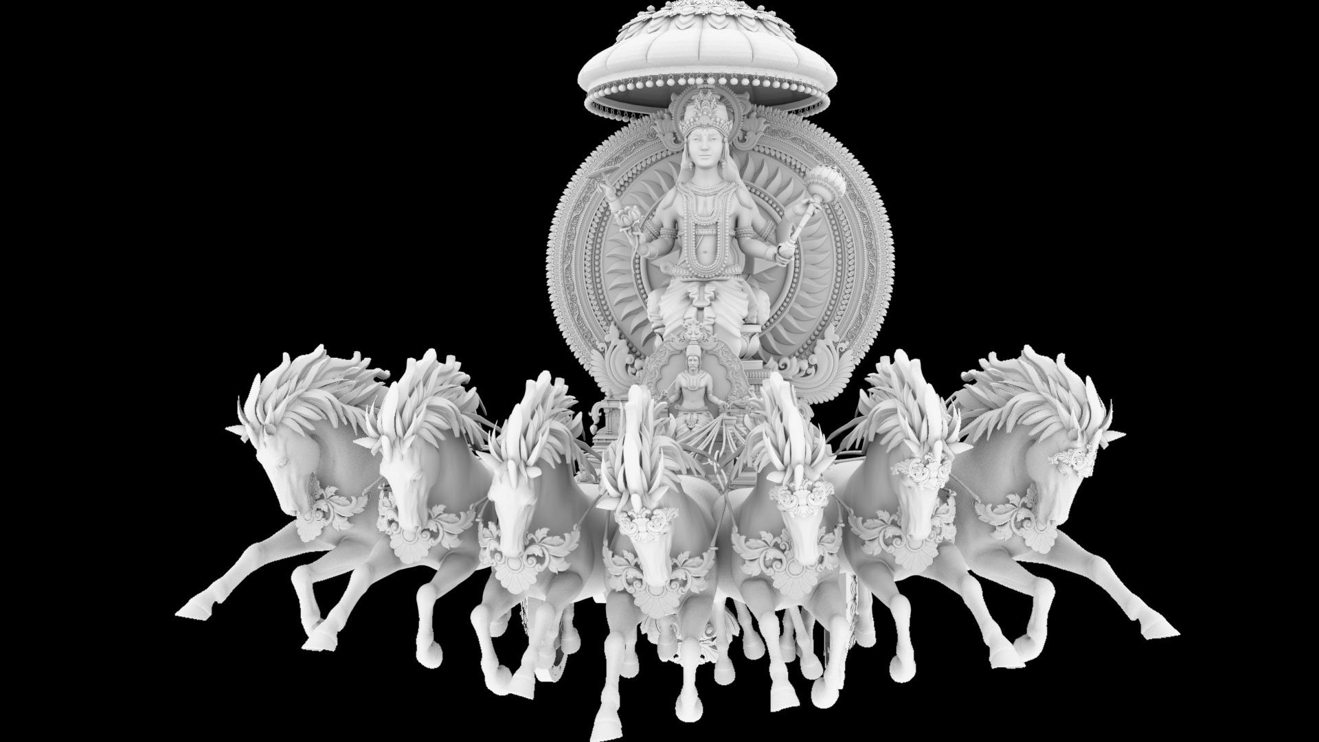 3D God Surya Bhagavan - TurboSquid 1762490