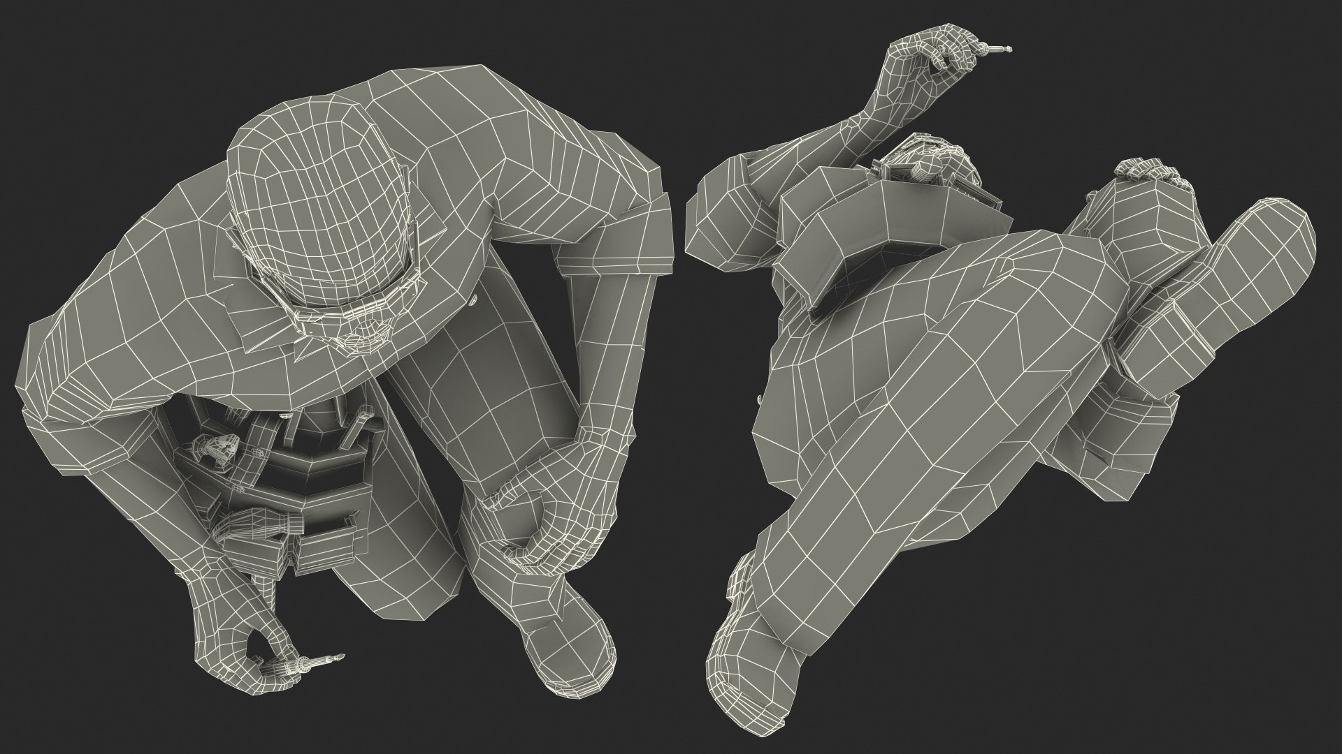 3D model Dark Skin Black Man Electrician Inspecting Pose - TurboSquid ...