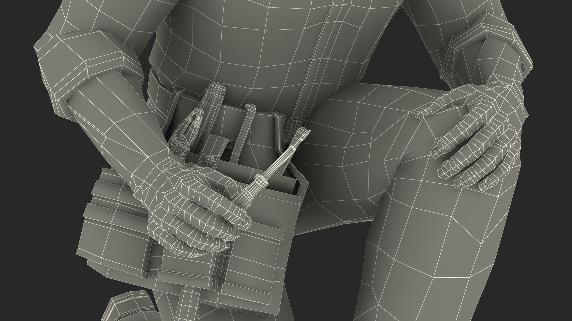 3D model Dark Skin Black Man Electrician Inspecting Pose - TurboSquid ...