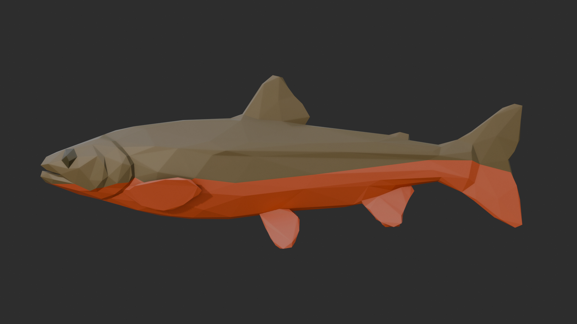 LowPoly Arctic Char Rigged Animated 3D Model - TurboSquid 2386856