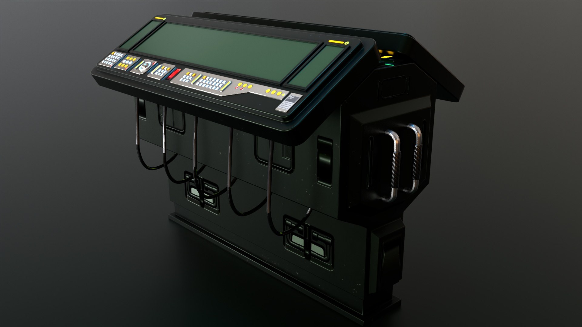 3D Sci Fi Computer Terminal Command Bridge - TurboSquid 2001832