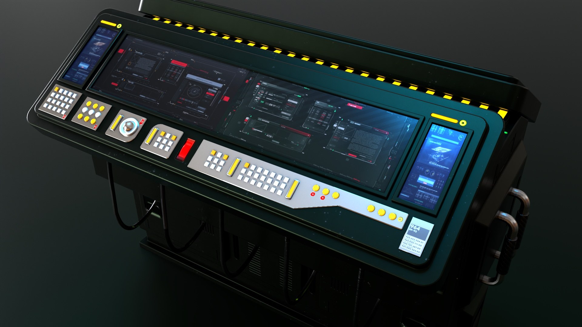 3D Sci Fi Computer Terminal Command Bridge - TurboSquid 2001832