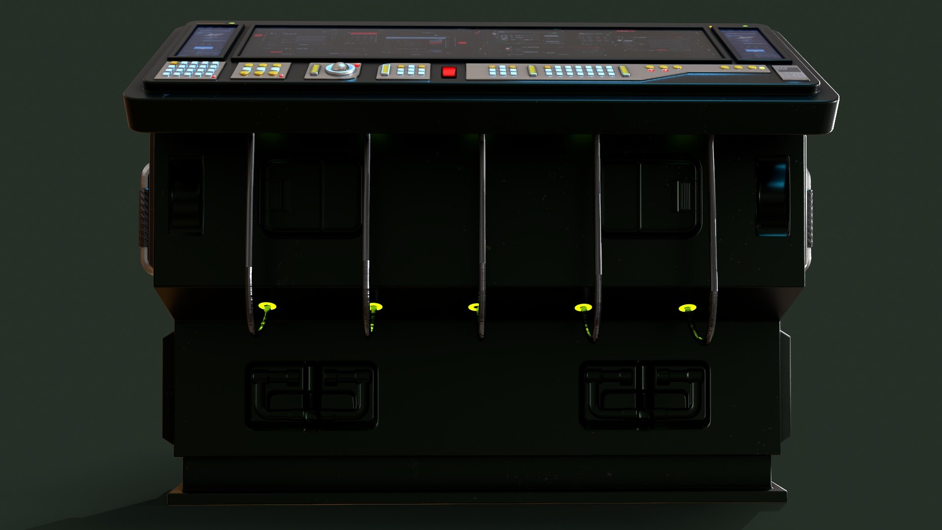 3D Sci Fi Computer Terminal Command Bridge - TurboSquid 2001832