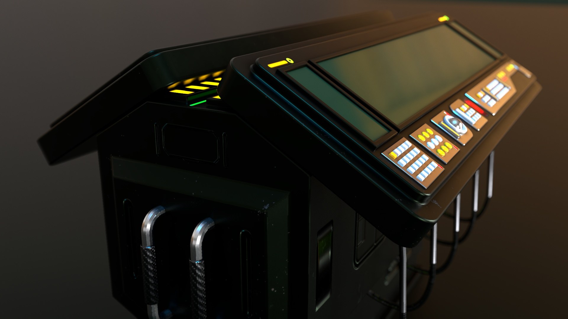 3D Sci Fi Computer Terminal Command Bridge - TurboSquid 2001832