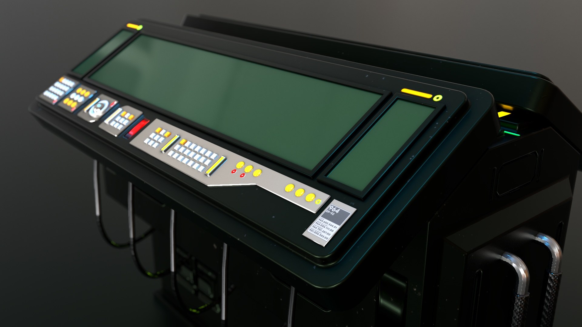 3D Sci Fi Computer Terminal Command Bridge - TurboSquid 2001832