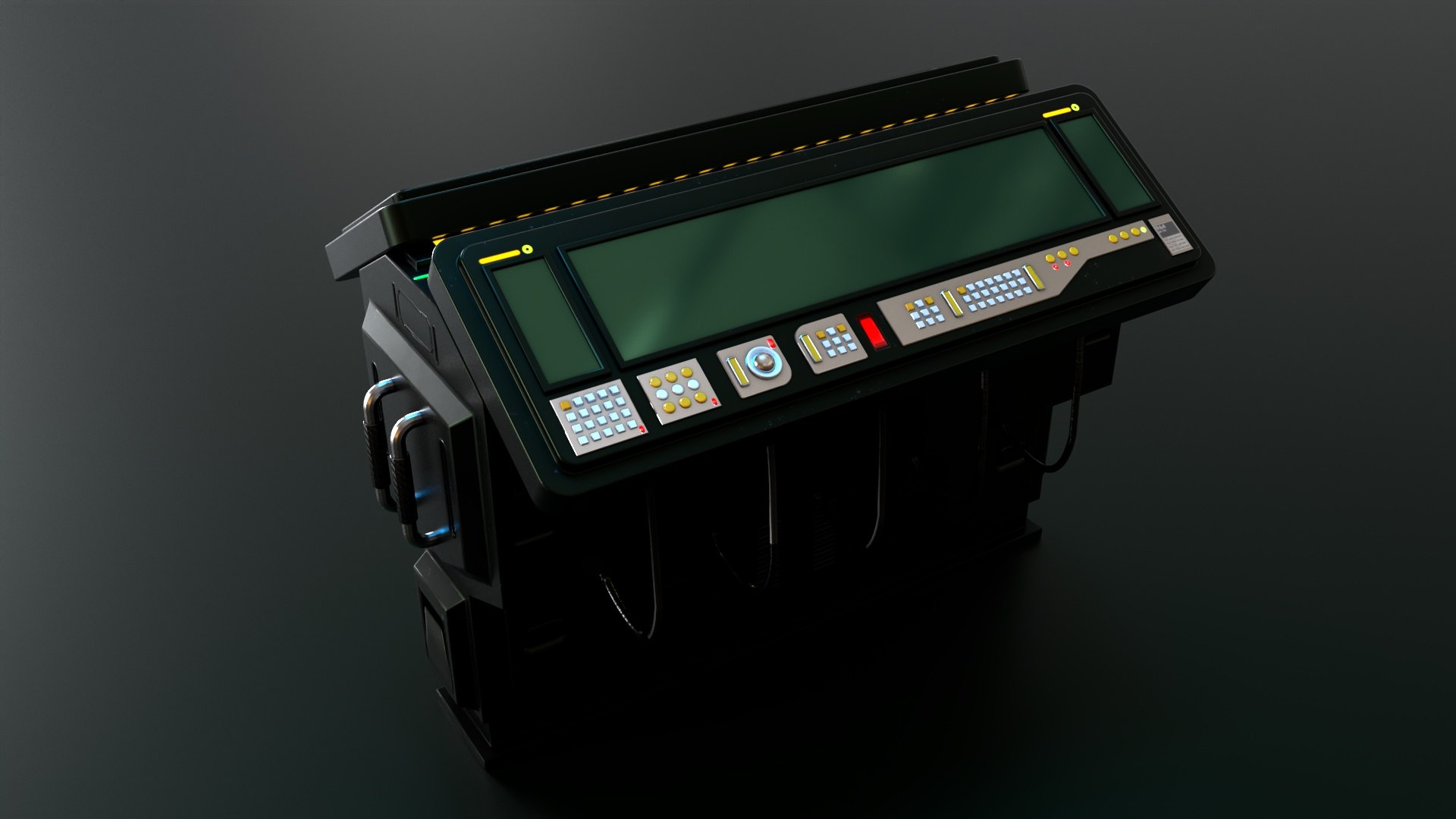 3D Sci Fi Computer Terminal Command Bridge - TurboSquid 2001832