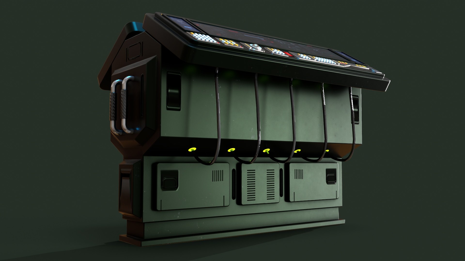 3D Sci Fi Computer Terminal Command Bridge - TurboSquid 2001832