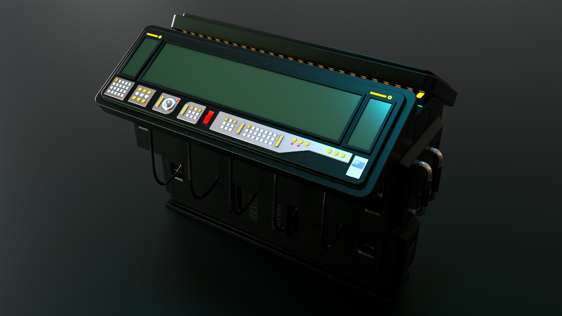 3D Sci Fi Computer Terminal Command Bridge - TurboSquid 2001832