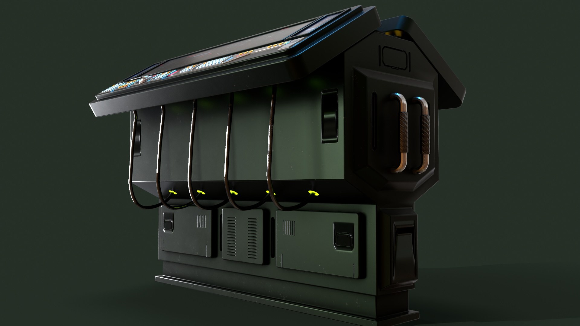 3D Sci Fi Computer Terminal Command Bridge - TurboSquid 2001832