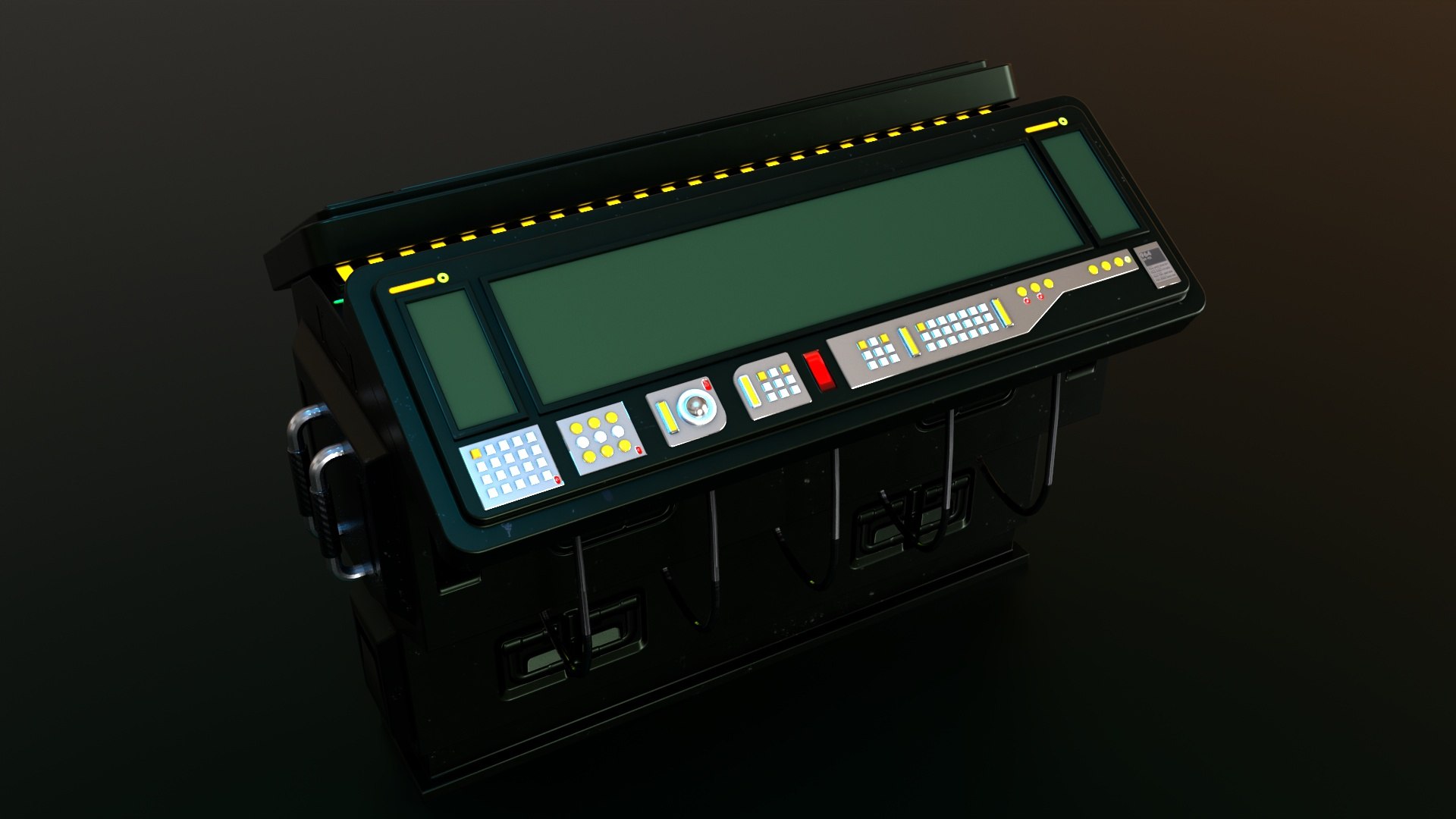 3D Sci Fi Computer Terminal Command Bridge - TurboSquid 2001832