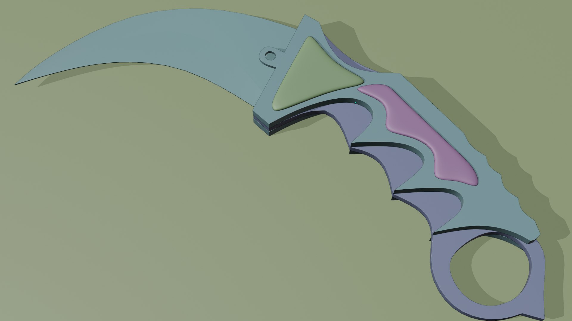 3D Karambit Model - TurboSquid 2145911