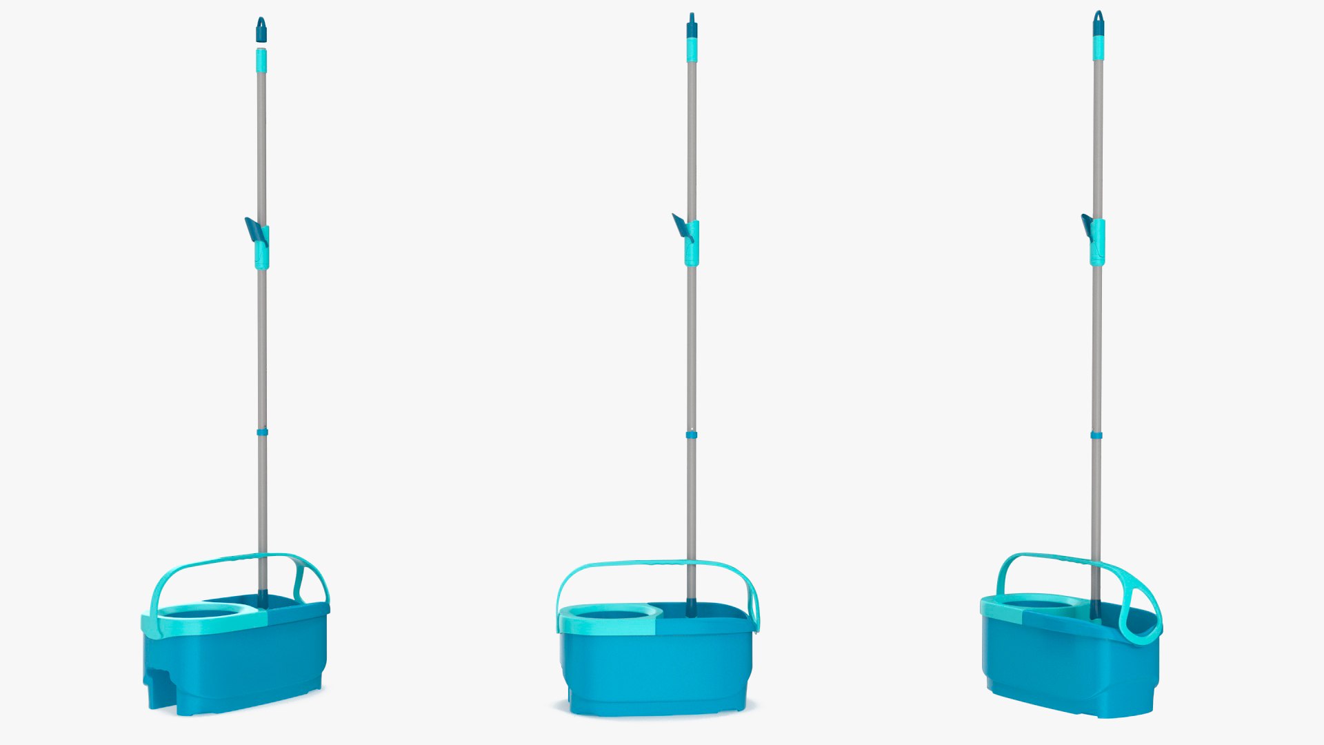 Bucket With Power Spin Wringer And Twist Mop Turquoise 3D - TurboSquid ...