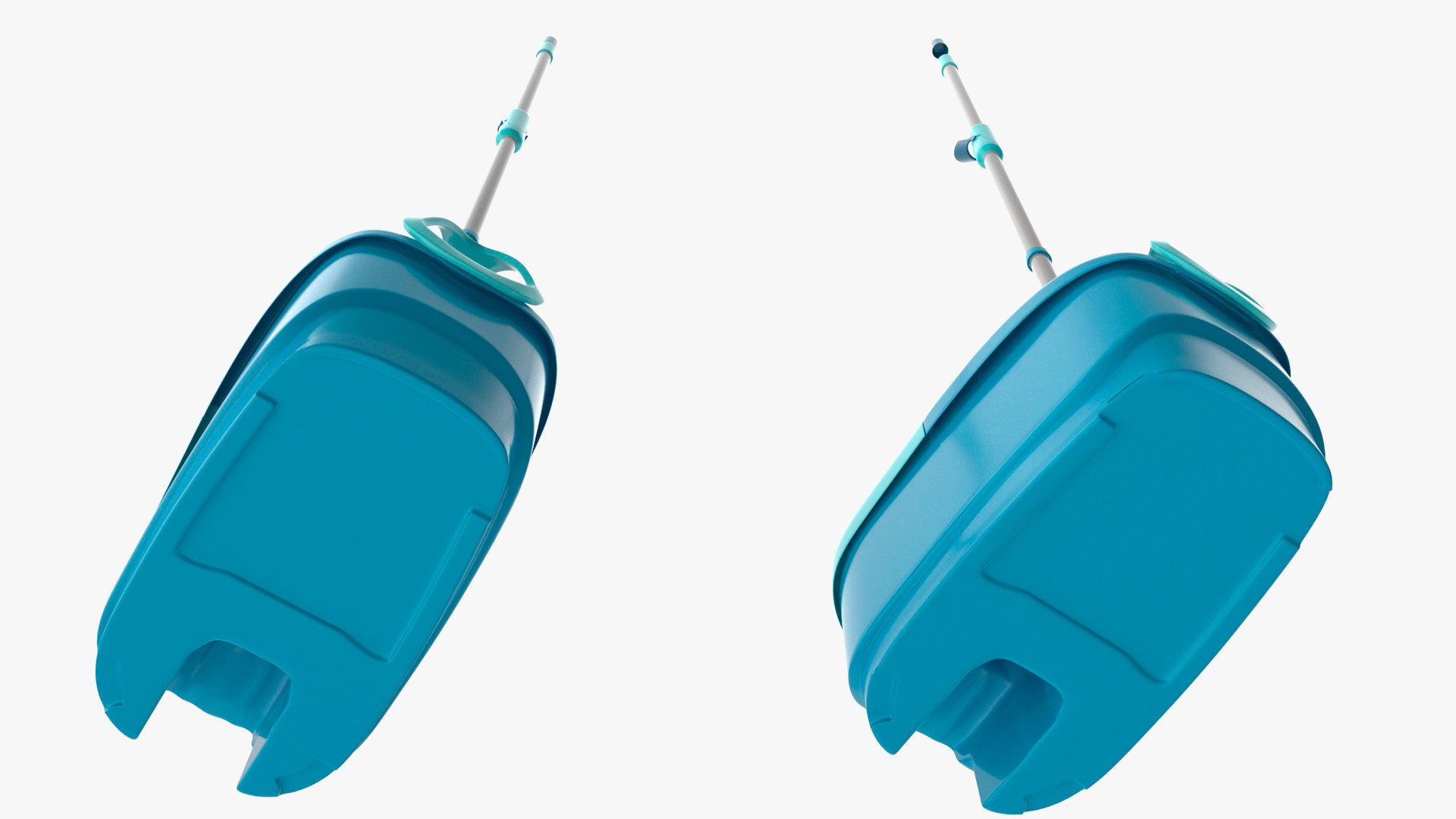 Bucket With Power Spin Wringer And Twist Mop Turquoise 3D - TurboSquid ...