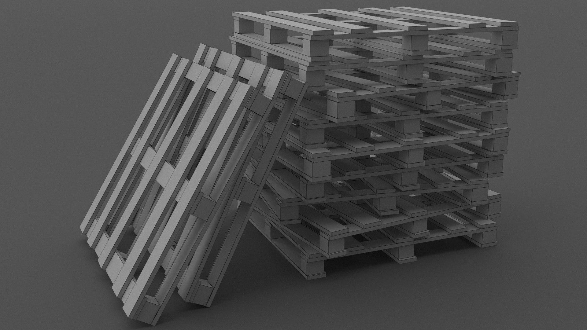 3D Industrial Pallet Model - TurboSquid 1822302