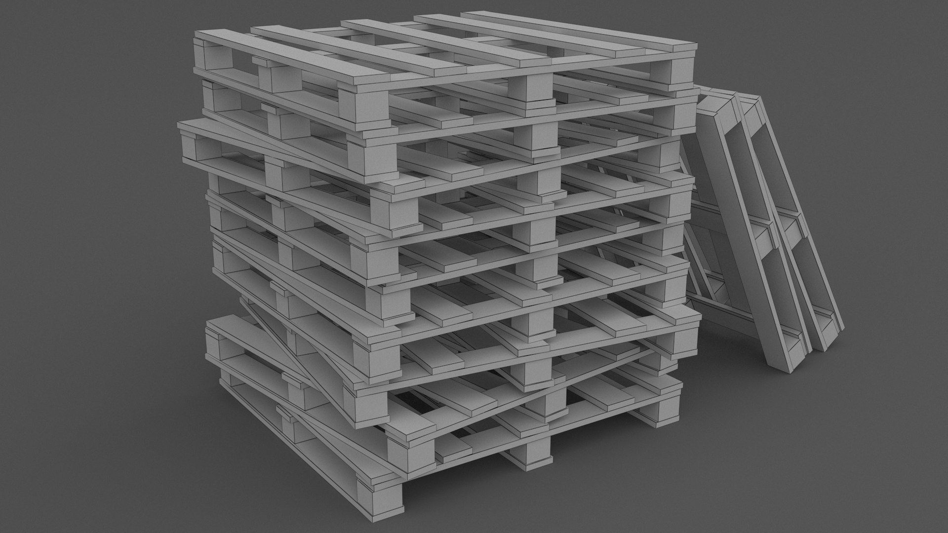 3D Industrial Pallet Model - TurboSquid 1822302