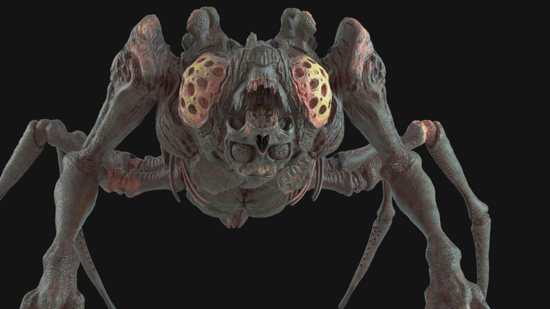 3D Creature Demon Spider - TurboSquid 1687729