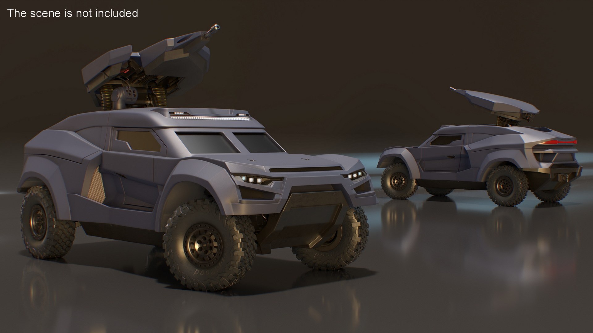 3D Armored Turret For Military Ground Car Model - TurboSquid 2326382