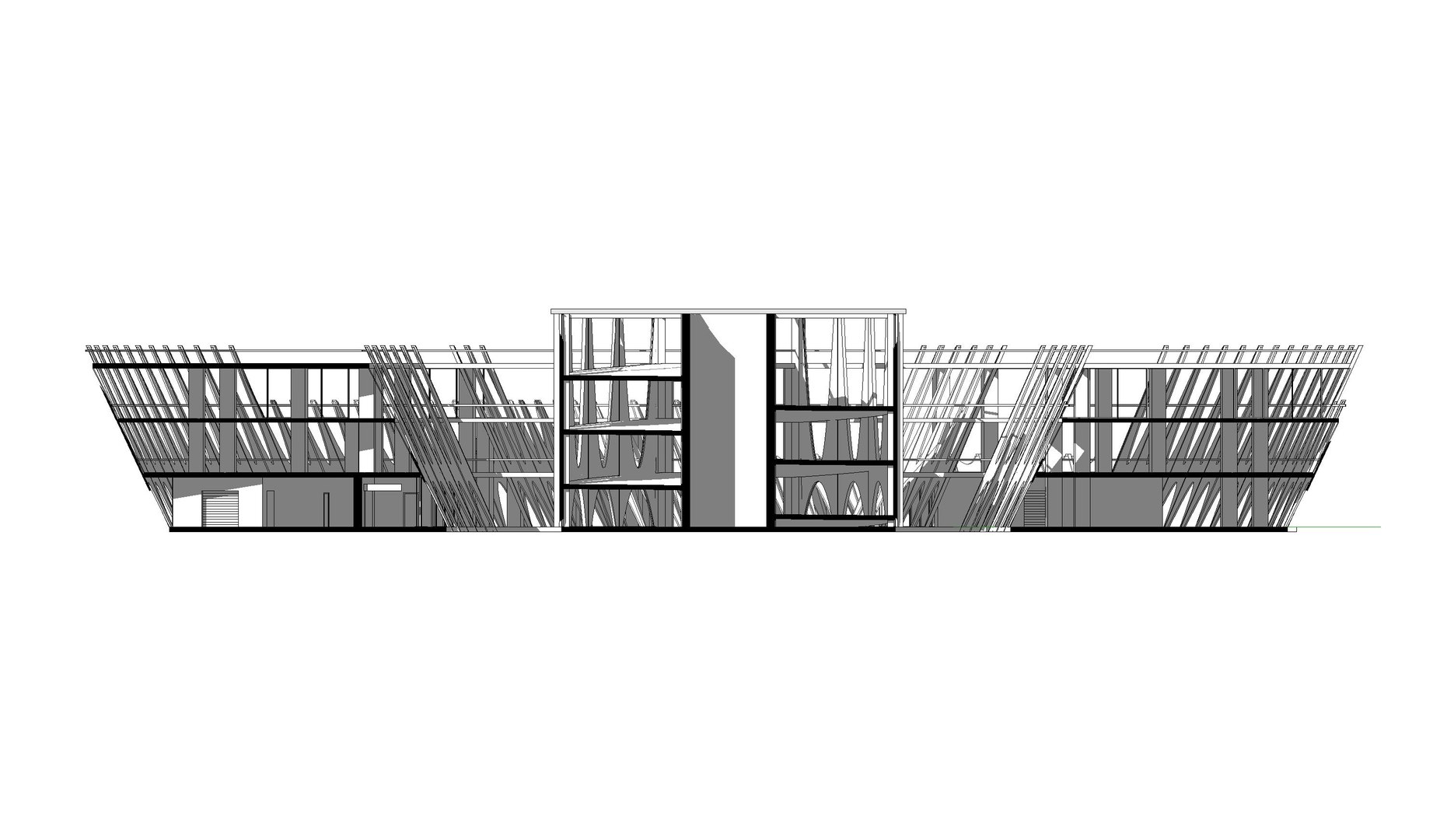 Architectural Multi-level Parking 3d Max