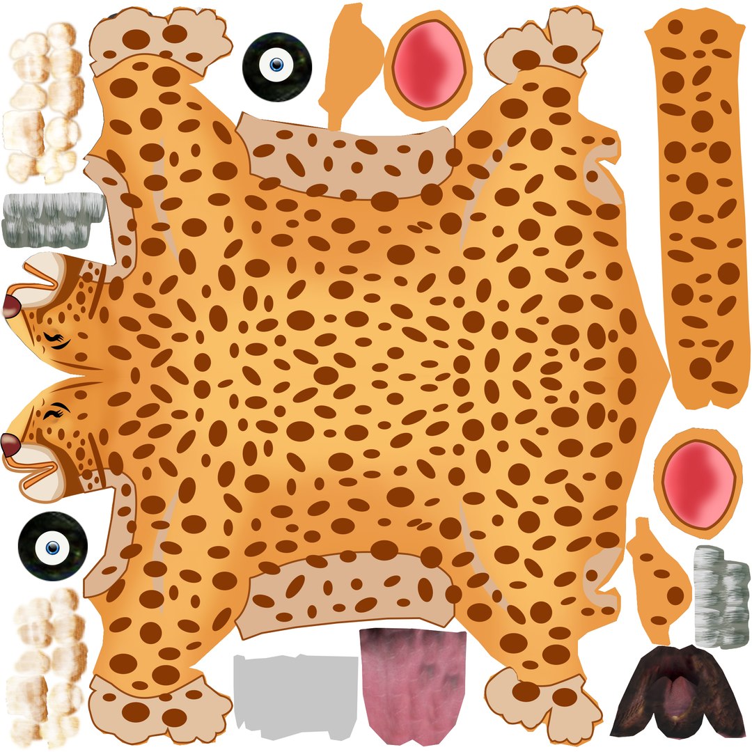 Fur Female Leopard Rigged Model - TurboSquid 1725295