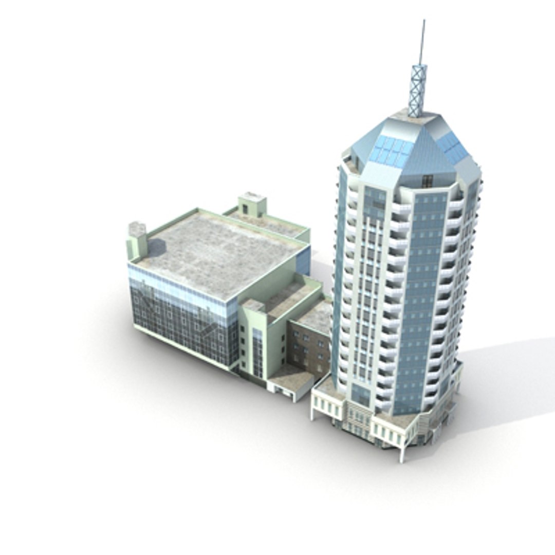 3d Low-poly Building 06 Model