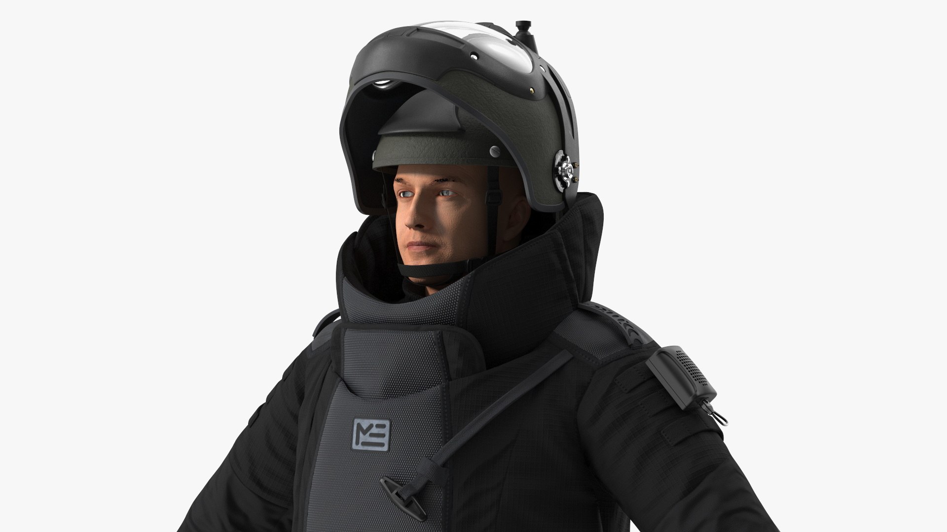 3D EOD 10 Bomb Suit Black Rigged For Cinema 4D - TurboSquid 2295956