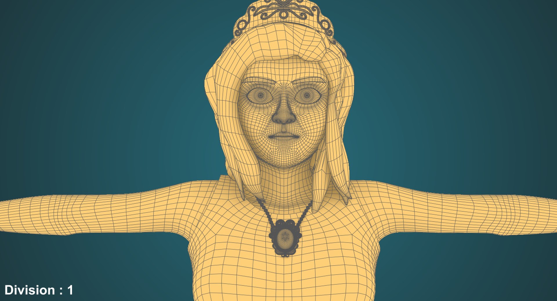 3d Fantasy Girl Rigged Model 