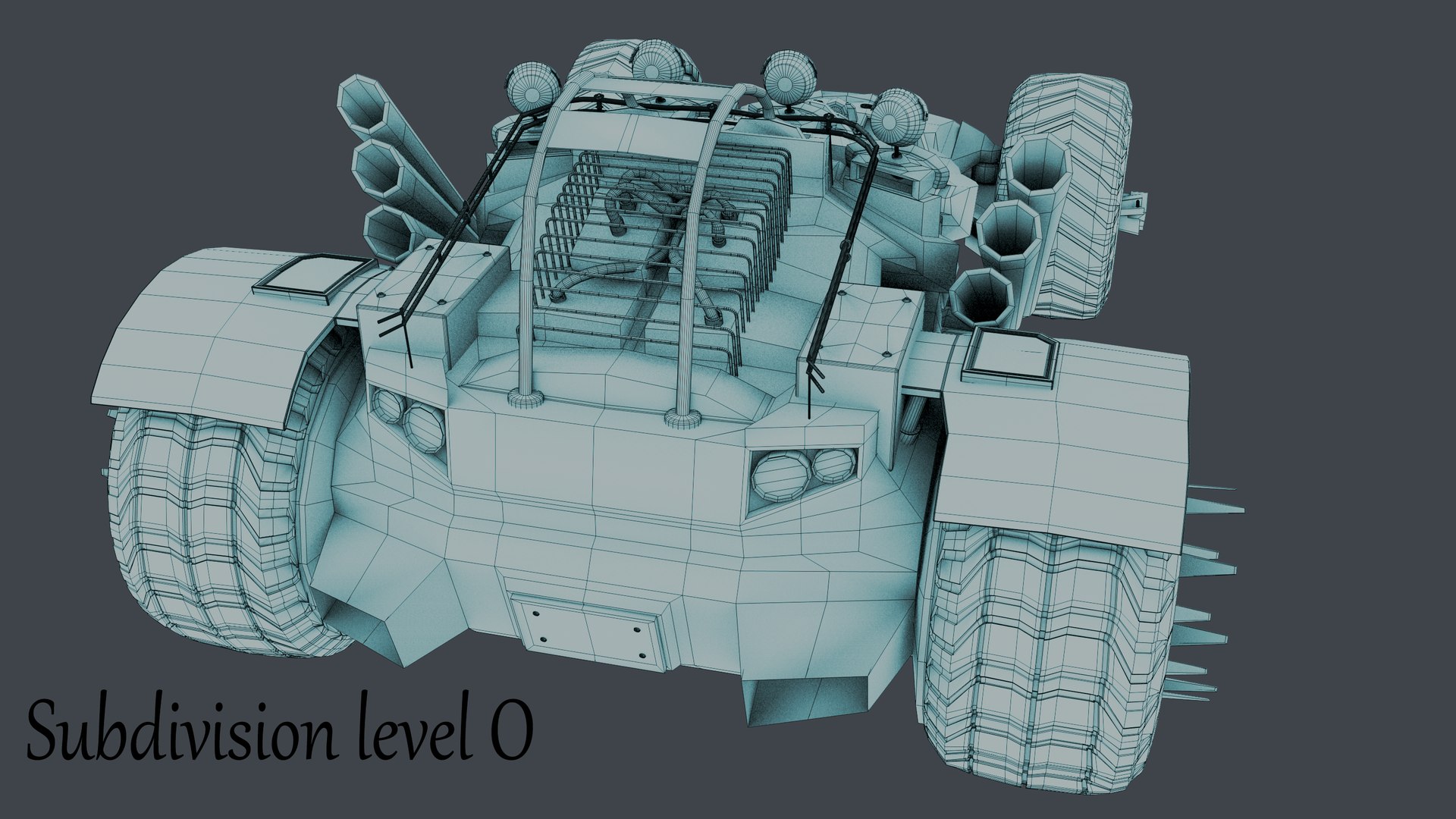 Sci-fi Car Moonwalker Model - TurboSquid 1193685