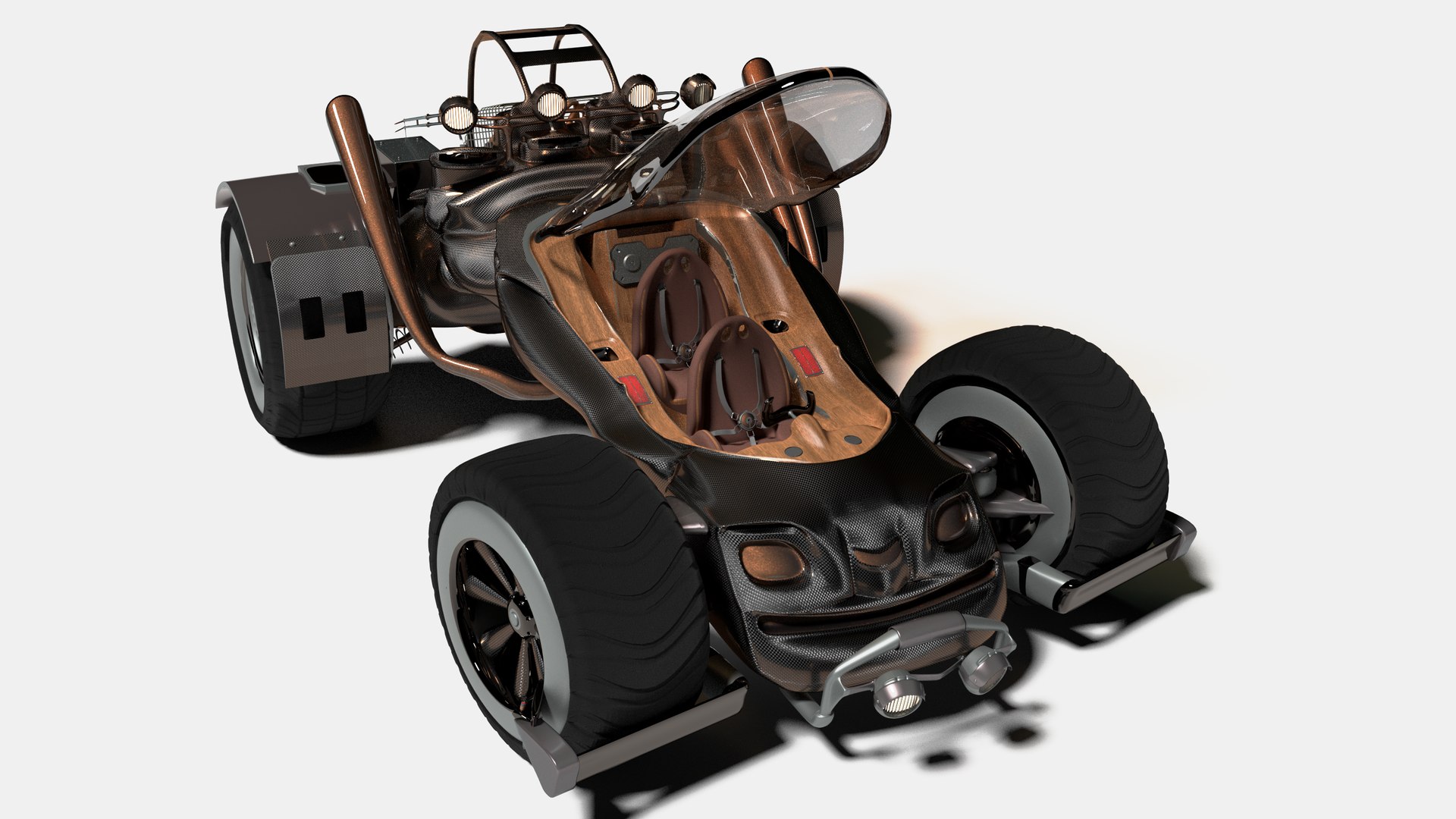 Sci-fi Car Moonwalker Model - TurboSquid 1193685