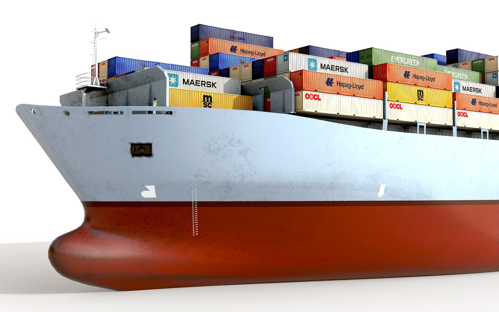 3D Cosco Container Ship Model - TurboSquid 1644861