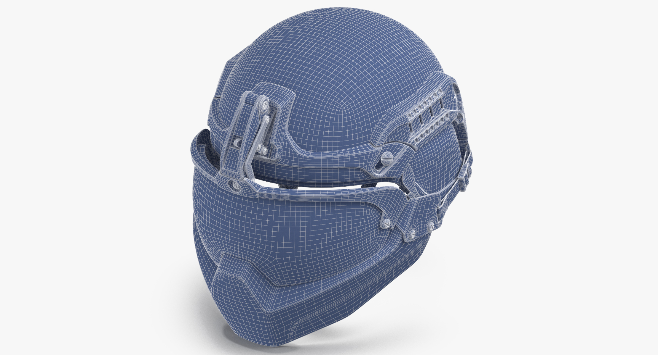 3D facial armor helmet - TurboSquid 1334716