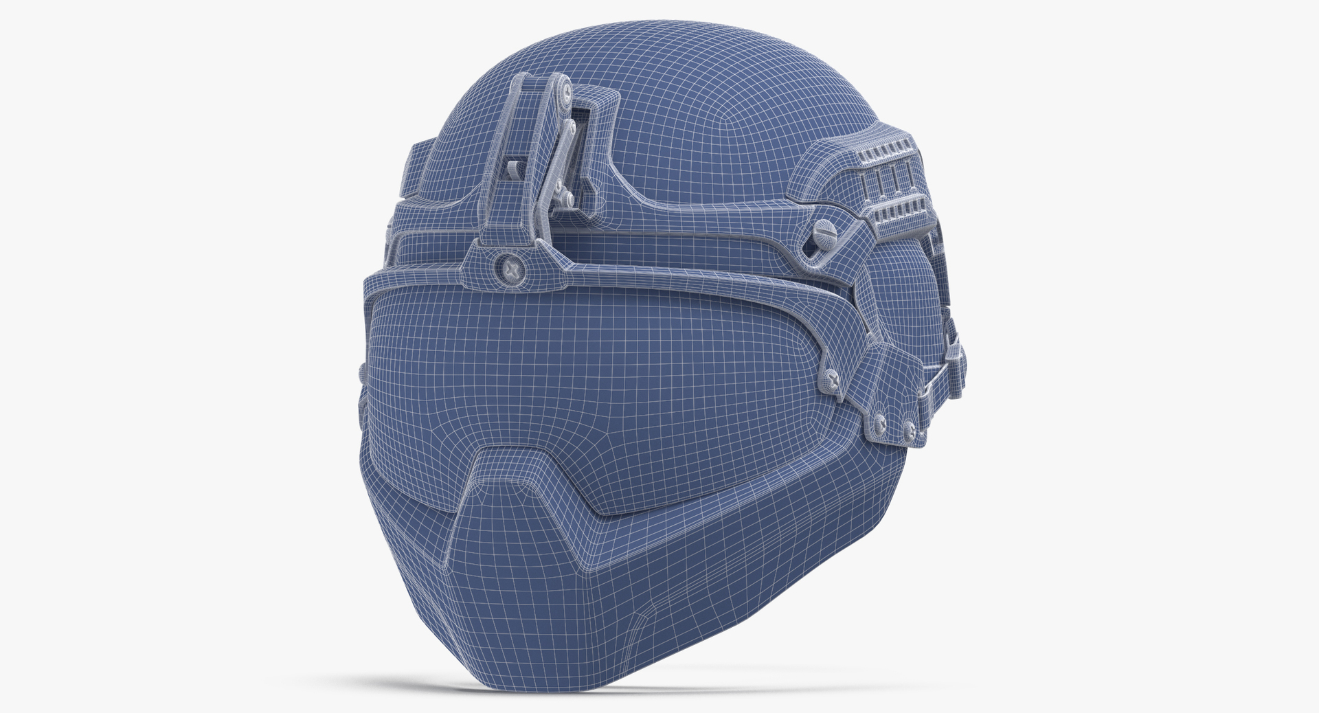 3D facial armor helmet - TurboSquid 1334716
