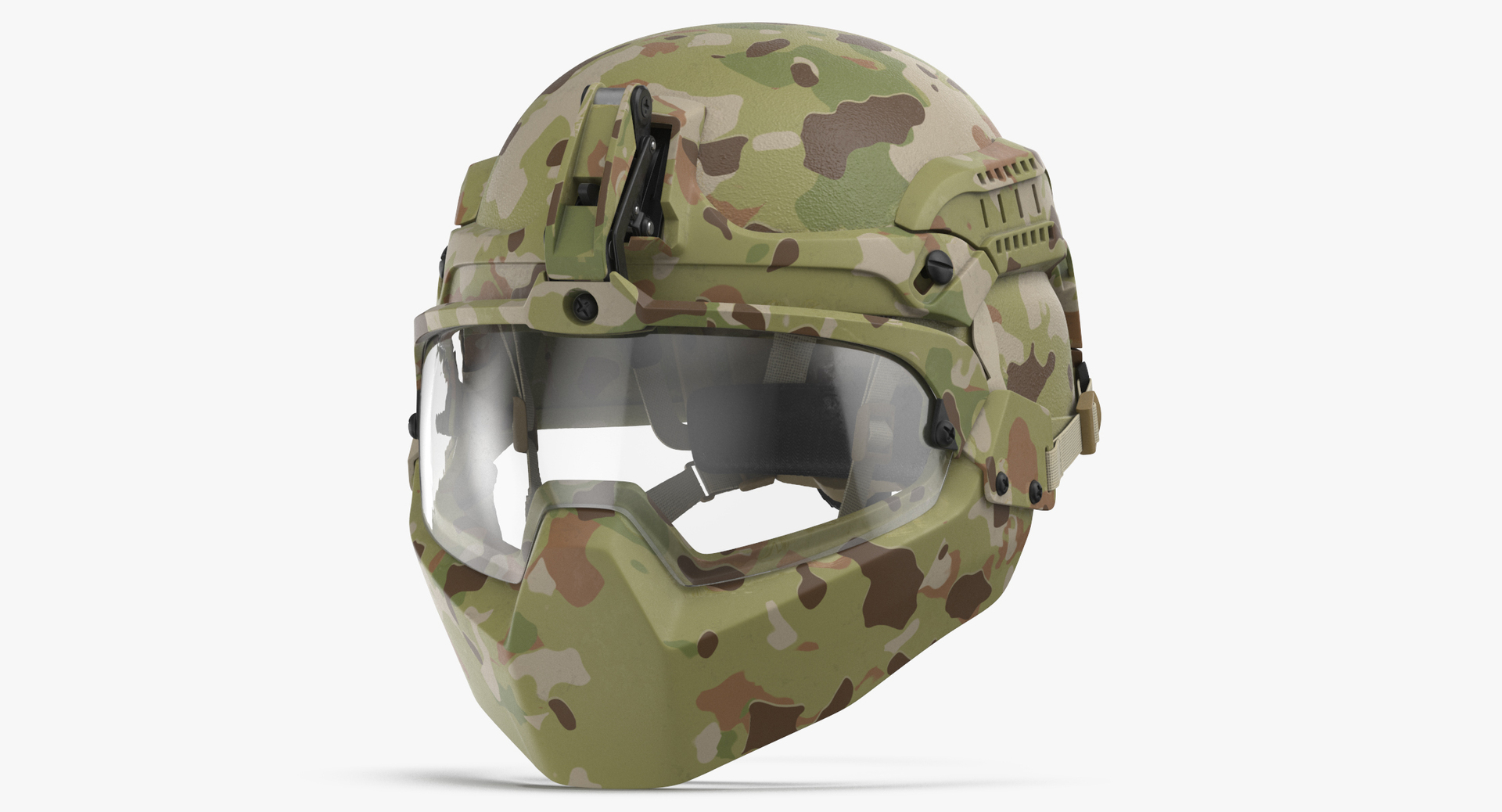 3D facial armor helmet - TurboSquid 1334716