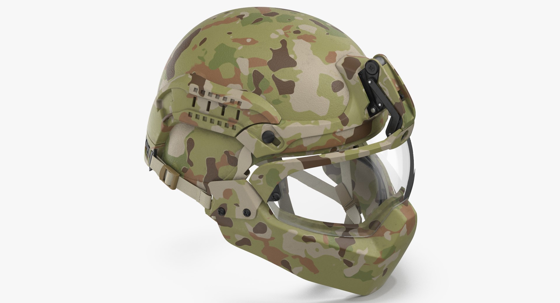 3D Facial Armor Helmet - TurboSquid 1334716