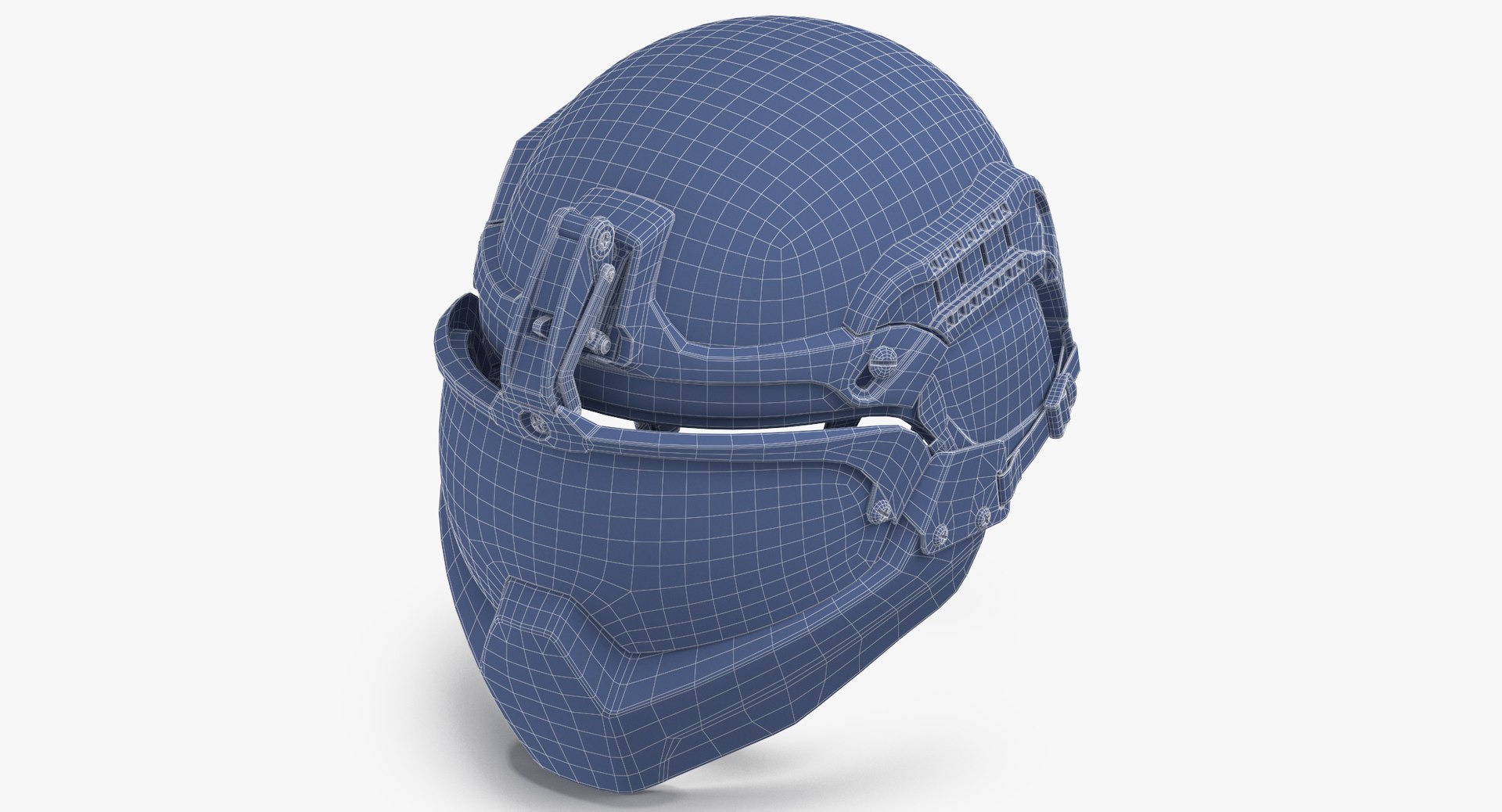 3D facial armor helmet - TurboSquid 1334716