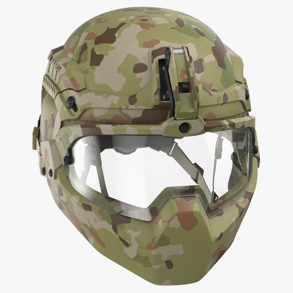 3D facial armor helmet - TurboSquid 1334716
