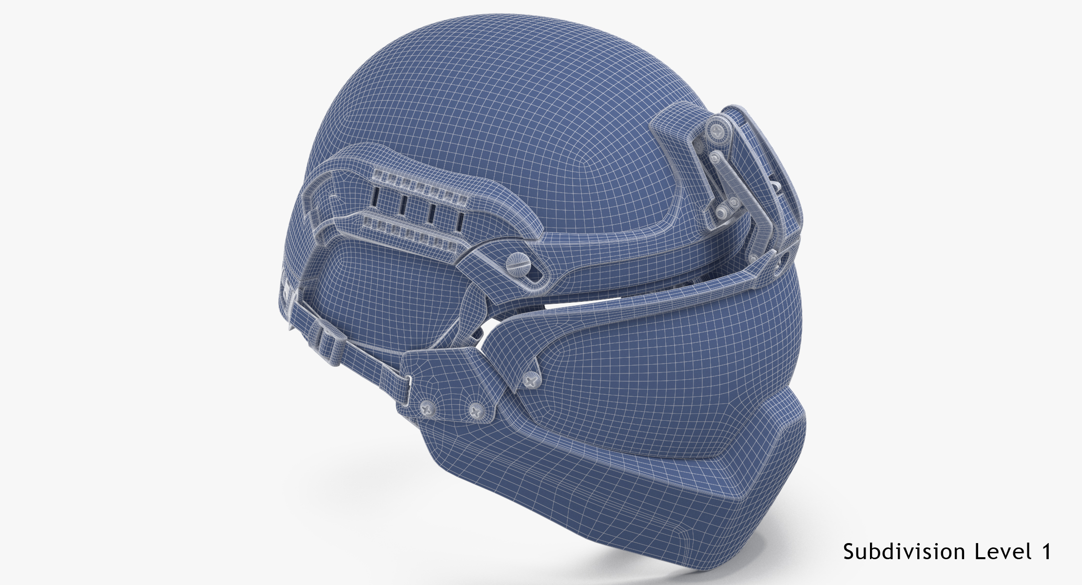 3D facial armor helmet - TurboSquid 1334716