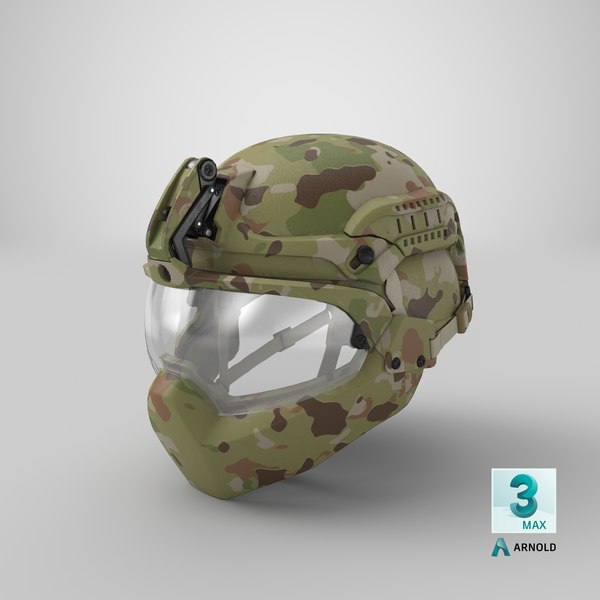 3D facial armor helmet - TurboSquid 1334716