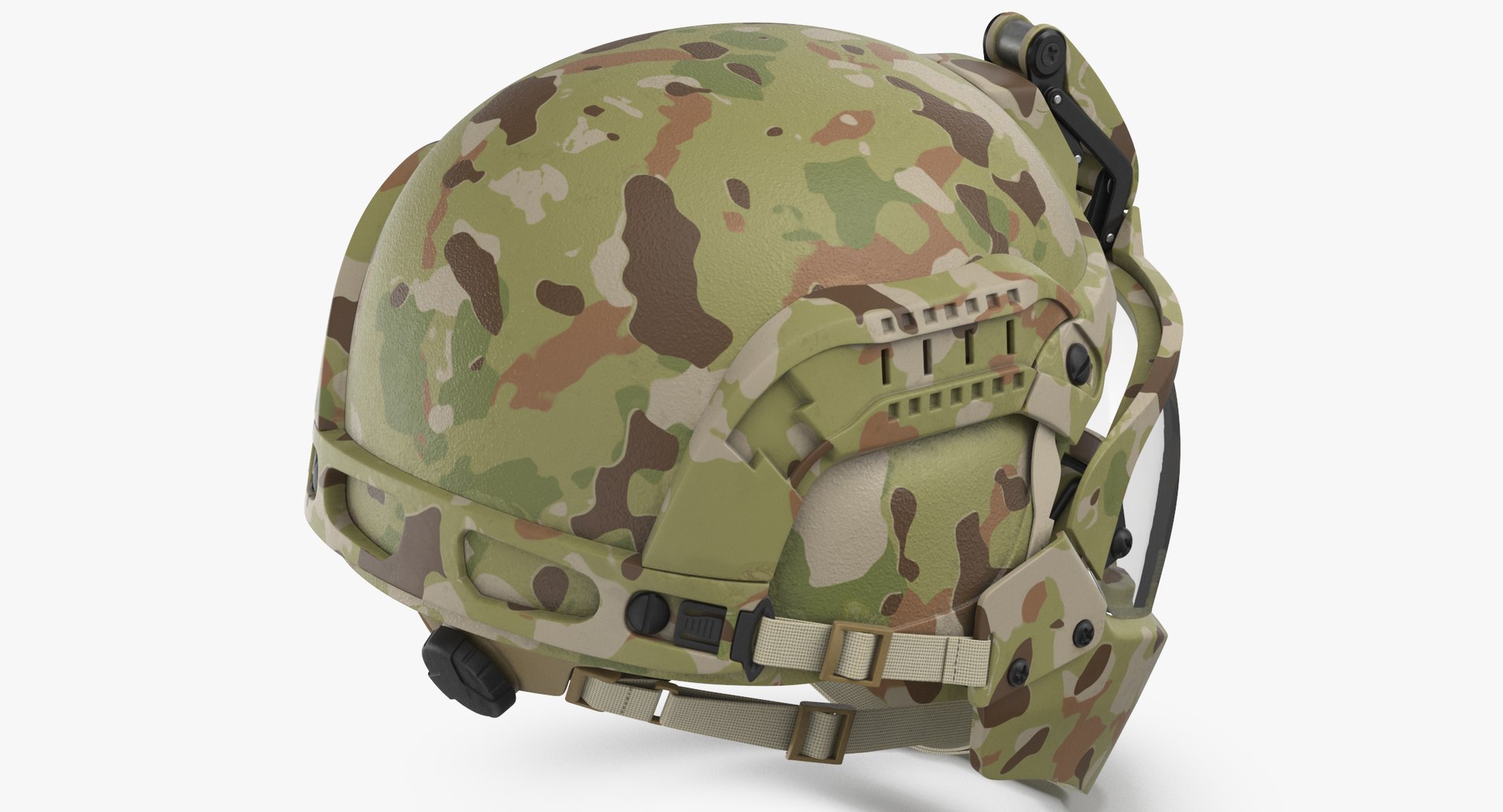 3D Facial Armor Helmet - TurboSquid 1334716